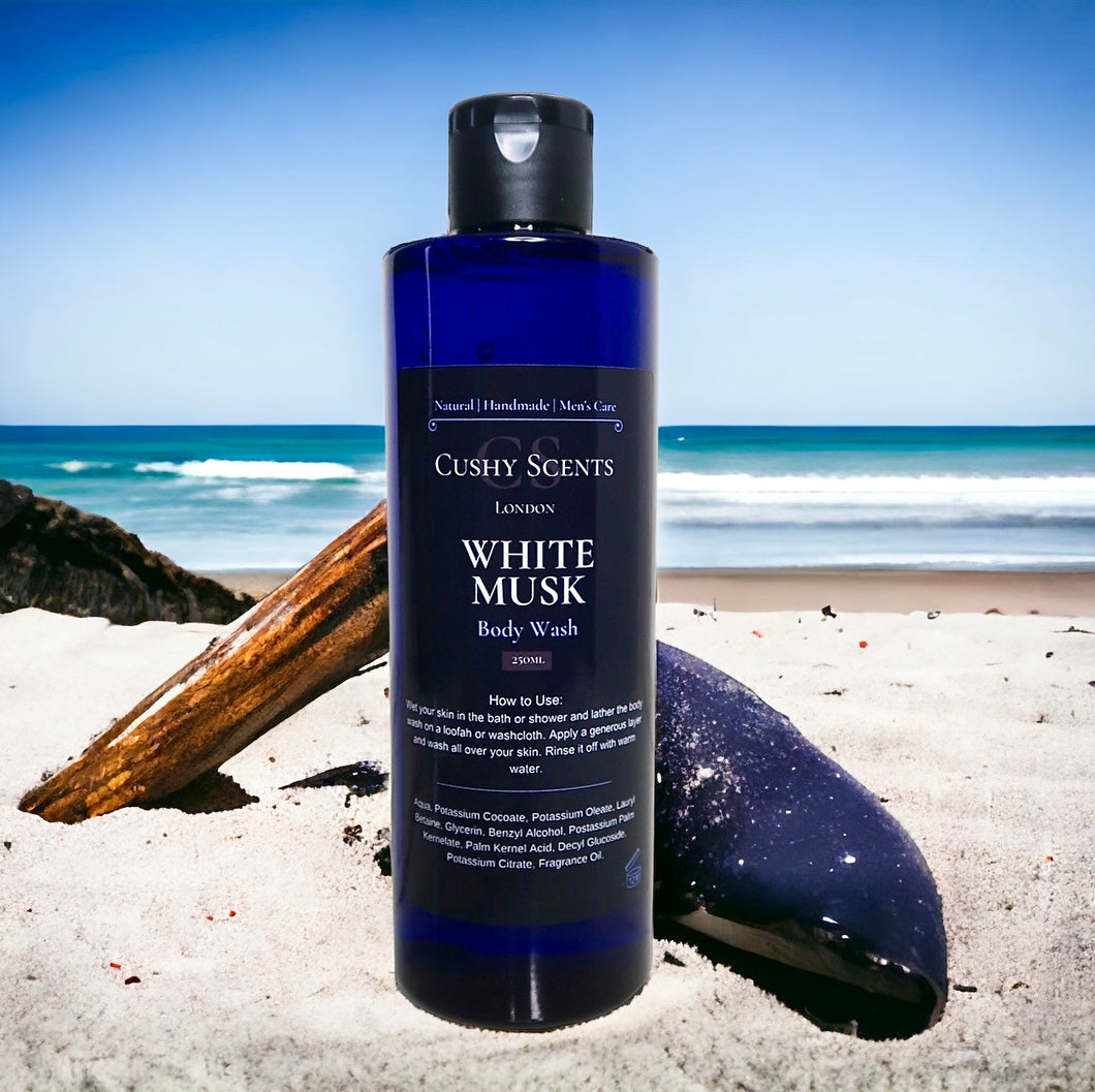 Men's White Musk Body Wash - Cushy Scents